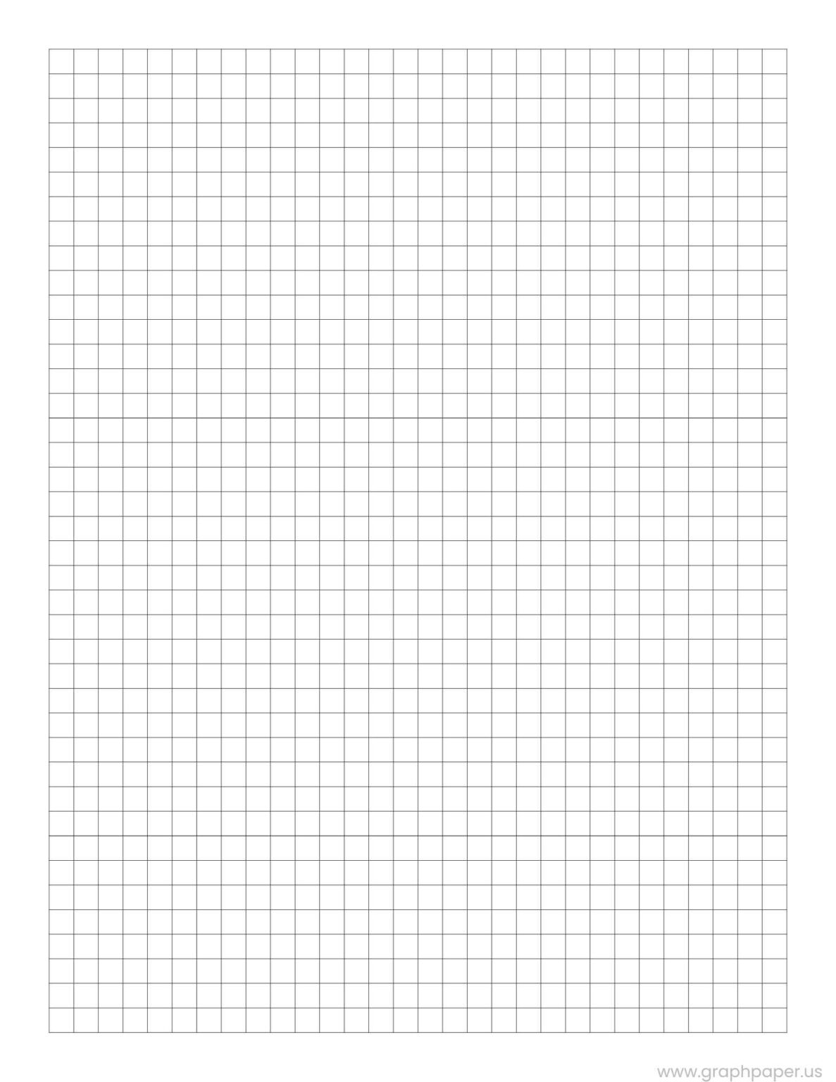 8.5 x 11 Graph Paper Printable [Black and Blue Grid]