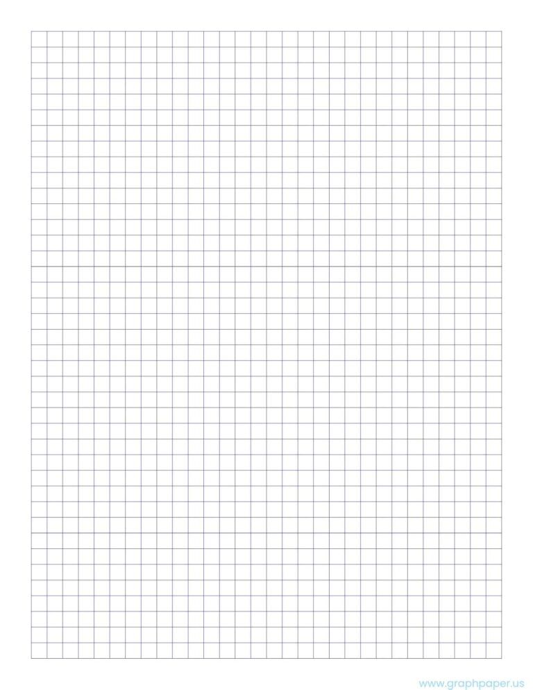 8.5 x 11 Graph Paper Printable [Black and Blue Grid]