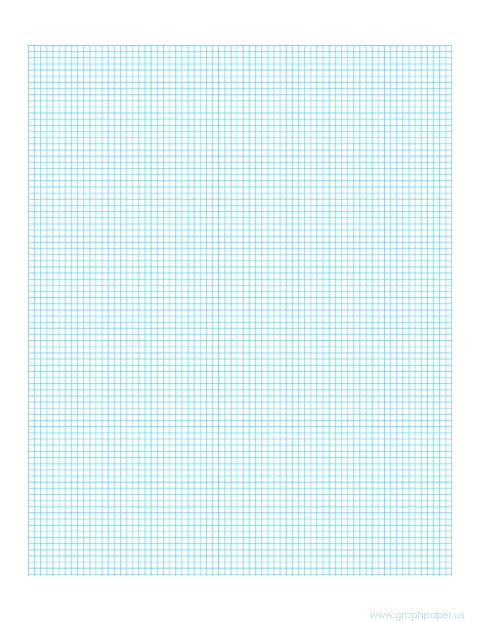 Printable Graph Paper 1/8 Inch [Black and Blue Grid]